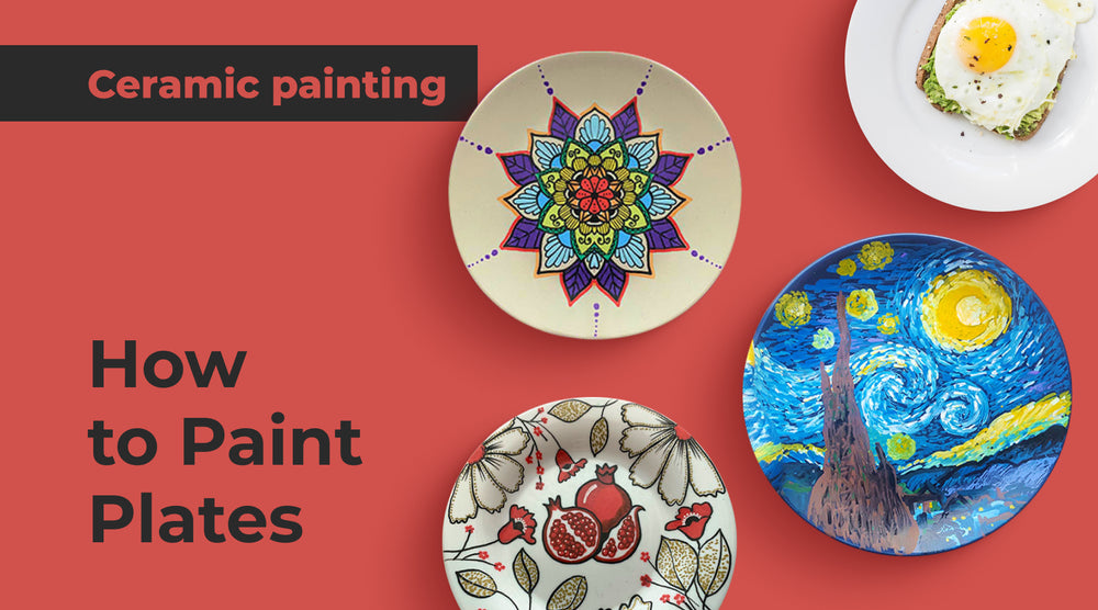 Easy painting on plate: DIY Plate painting with acrylic paint-Artistro