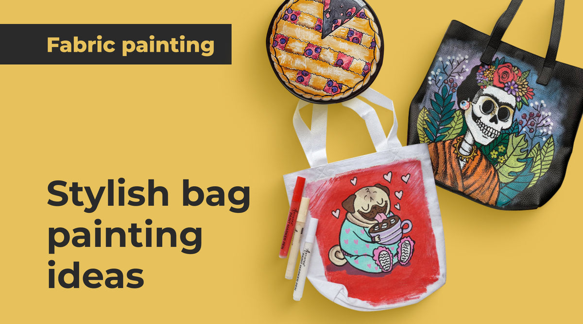 Bag painting ideas: 17 tote bag painting ideas & canvas bag painting ideas