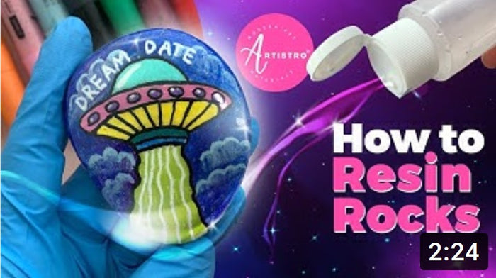 How to resin rock: Art rock painting life hack from Artistro