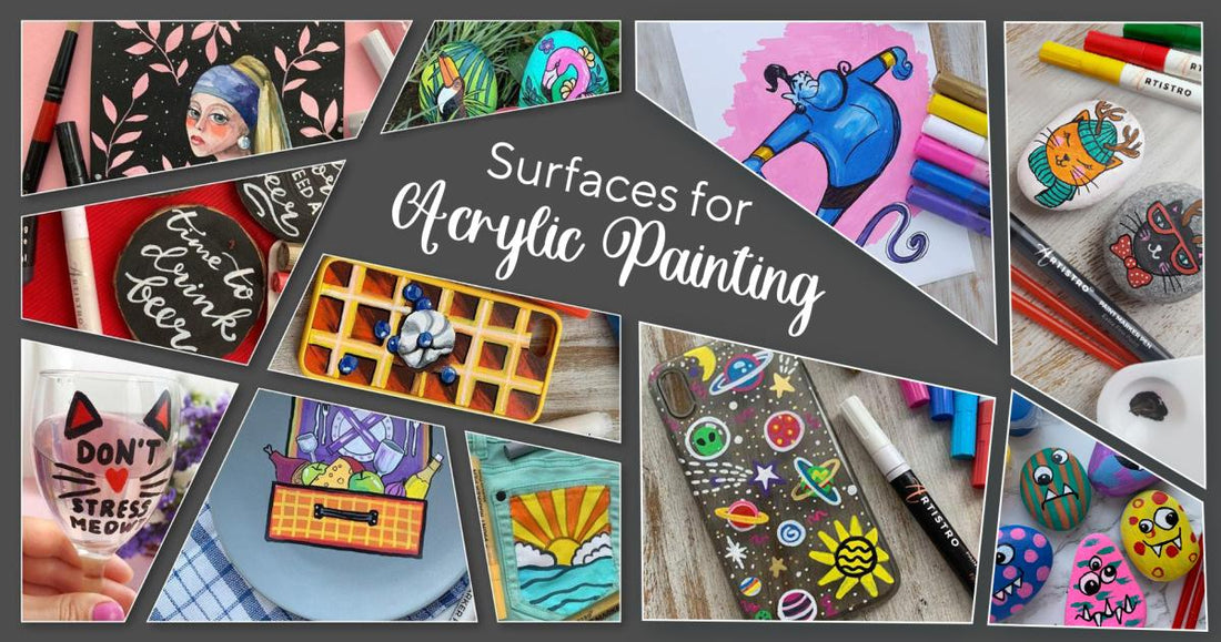 Best Surfaces for Acrylic Paint Pens to Reveal your Inner Artist