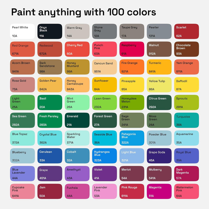 Watercolor Paint Set, 100 Vivid Colors in Portable Box