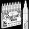 White Acrylic Marker Set: 12 White Acrylic Paint Markers | Artistro ...