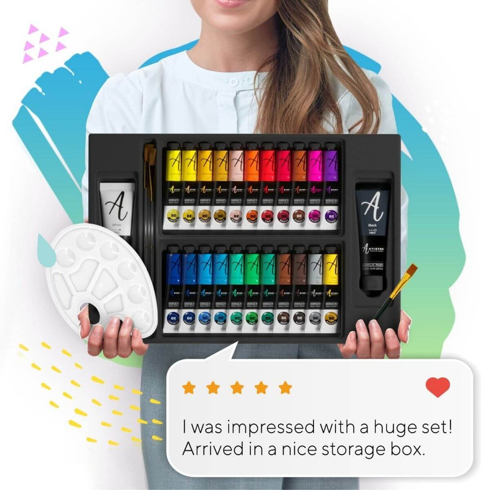 Acrylic Paint Set: Multipurpose Acrylic Painting Kit | Artistro Acrylic ...
