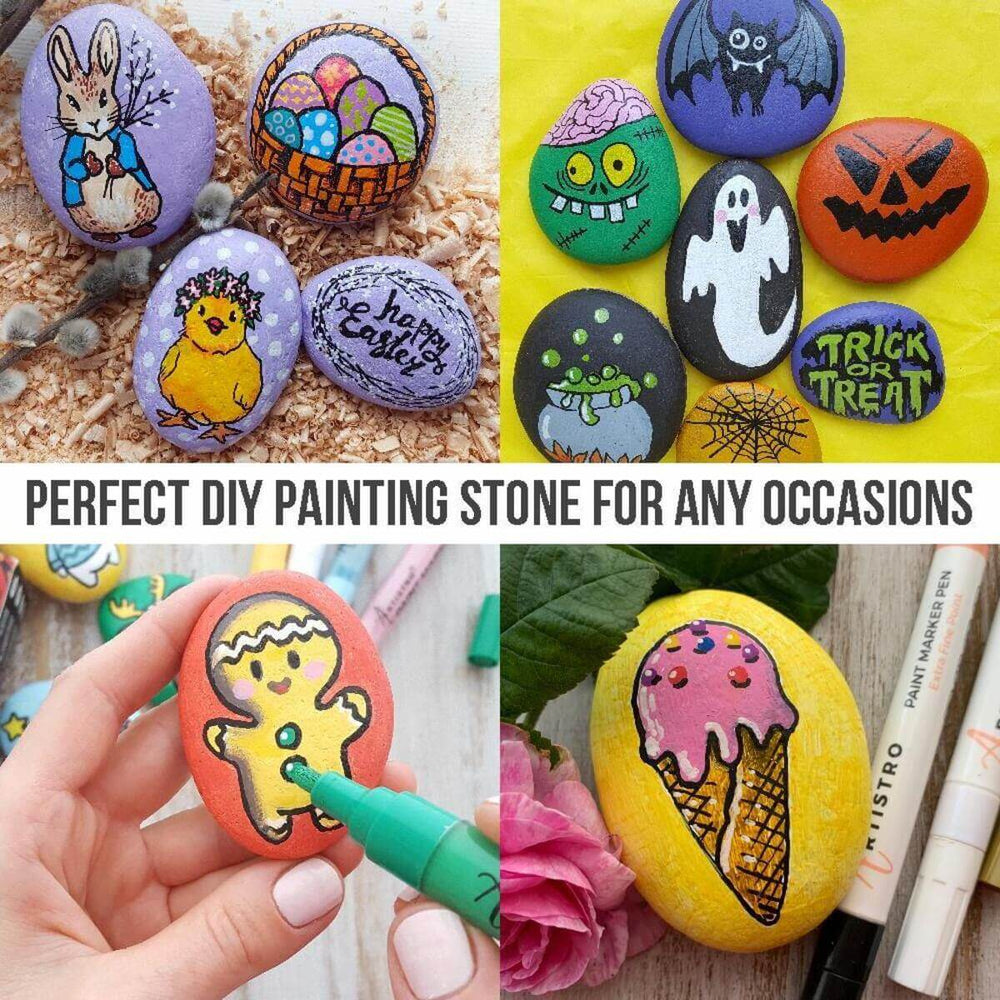 Round Rocks: Round rocks for painting & Flat rocks for painting ...