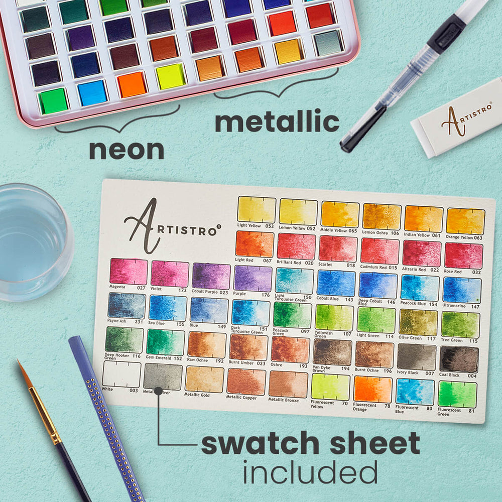 Watercolor Kit: Artist Watercolor Painting Kit | Artistro Watercolor Set