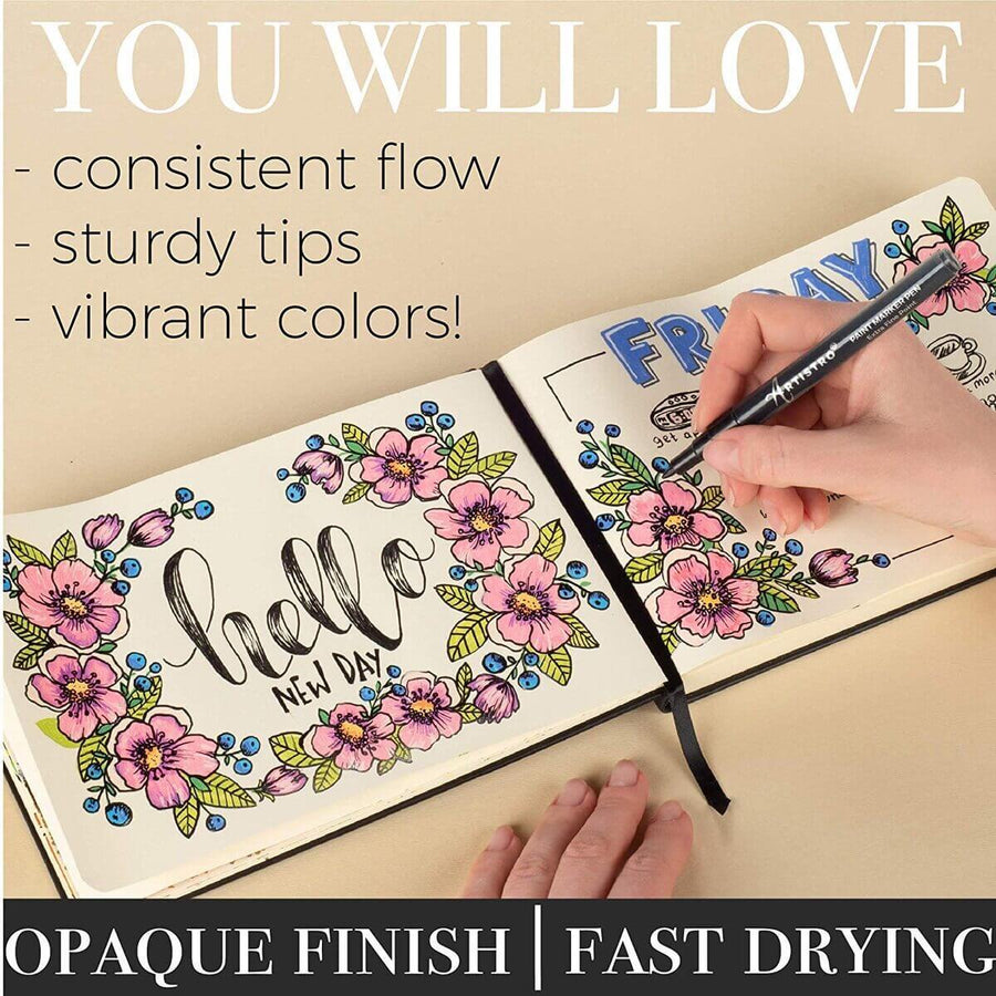 Colored Paint Pens: 15 Paint Pen Colors (Special Colors) | Artistro ...